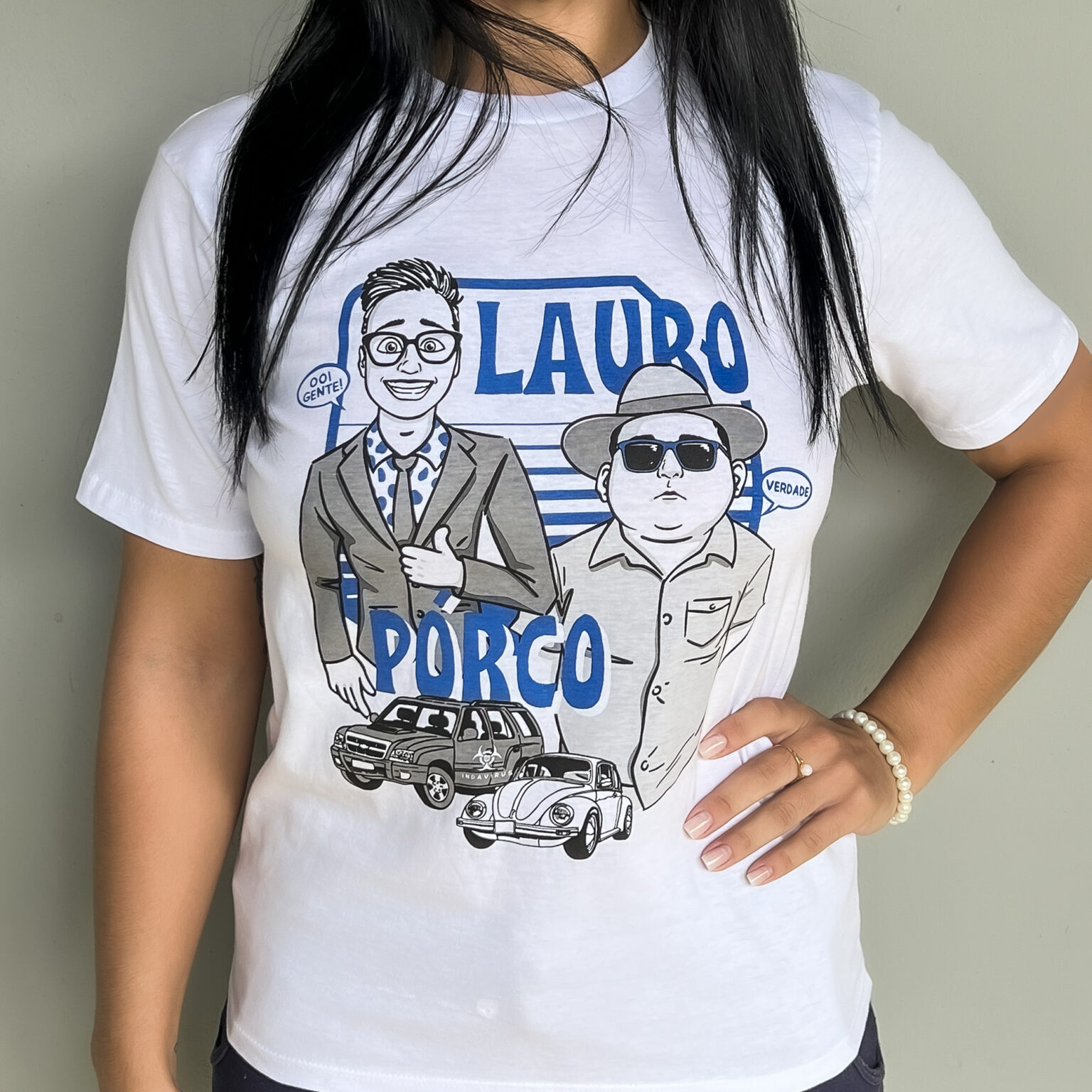 Camiseta Infantil Unissex "Pórco e Lauro" 01 - Indavírus - Site Oficial